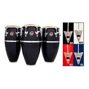 Conga LP Patato LP522X1, 11 Fiberglass Quinto, Black w/Chrome Hardware ...