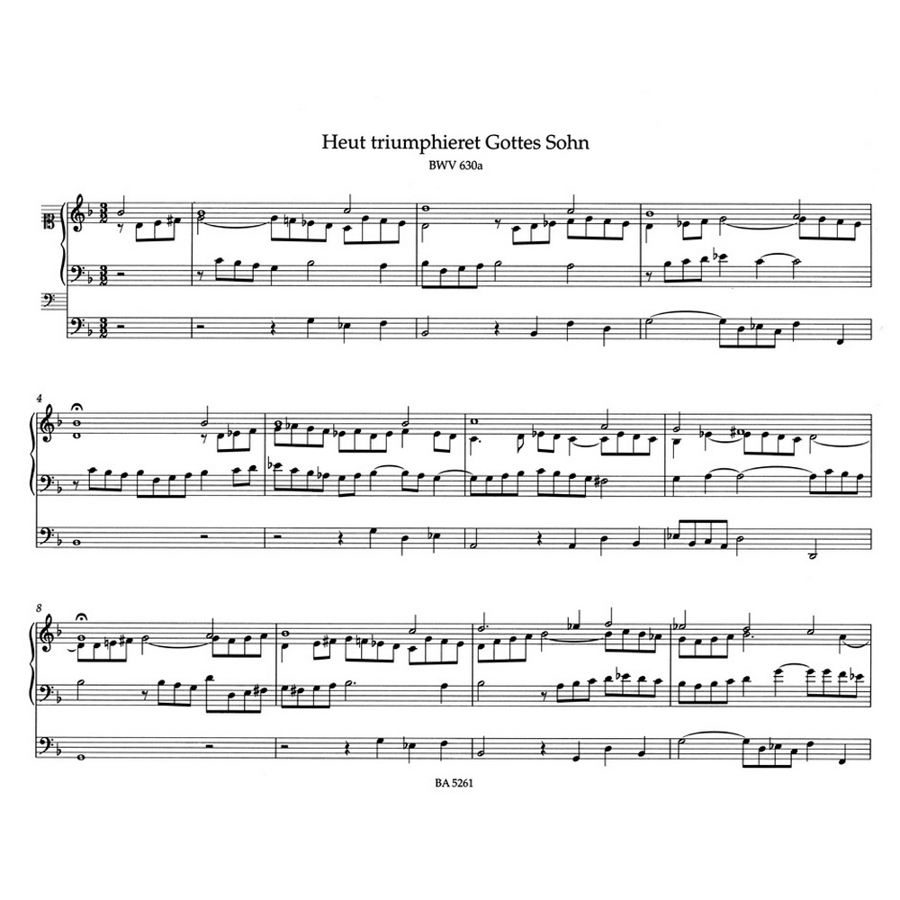 Organ Works Vol. 1 (of 11), Johann Sebastian Bach - Little Organ Book ...