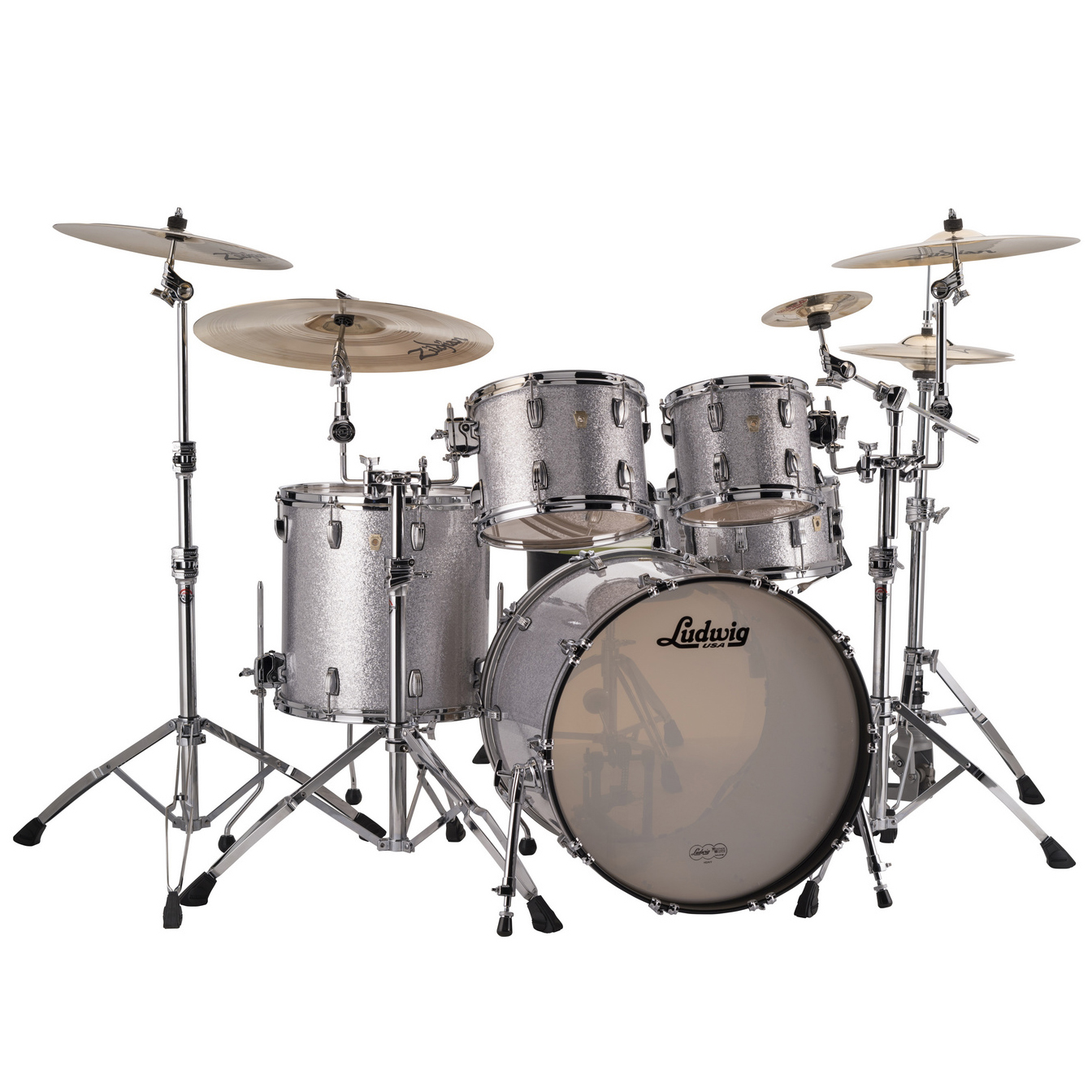 Trommesett Ludwig Classic Maple Mod 22 Shell Pack, m/Atlas Mount ...