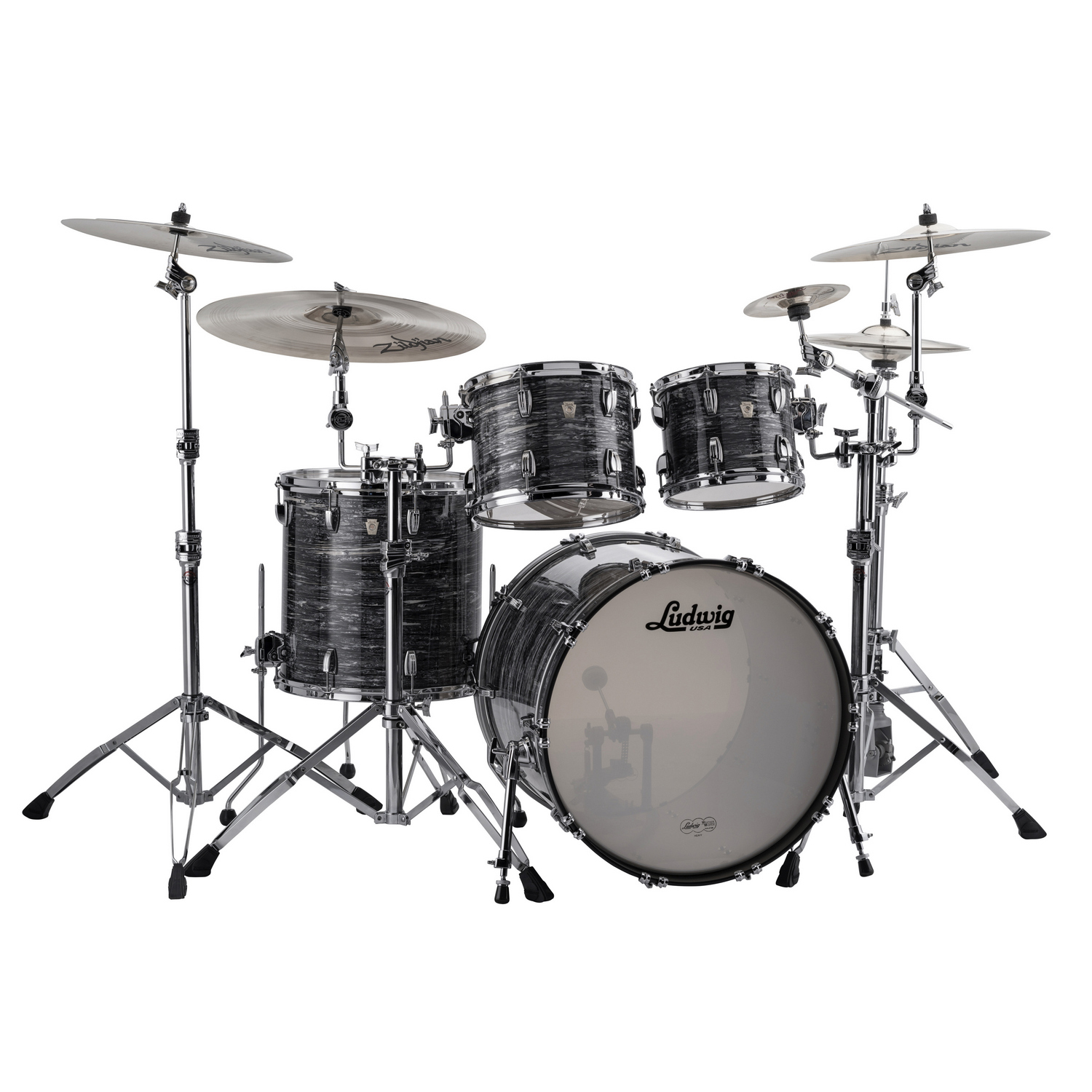 Trommesett Ludwig Classic Maple Mod 22 Shell Pack, m/Atlas Mount ...