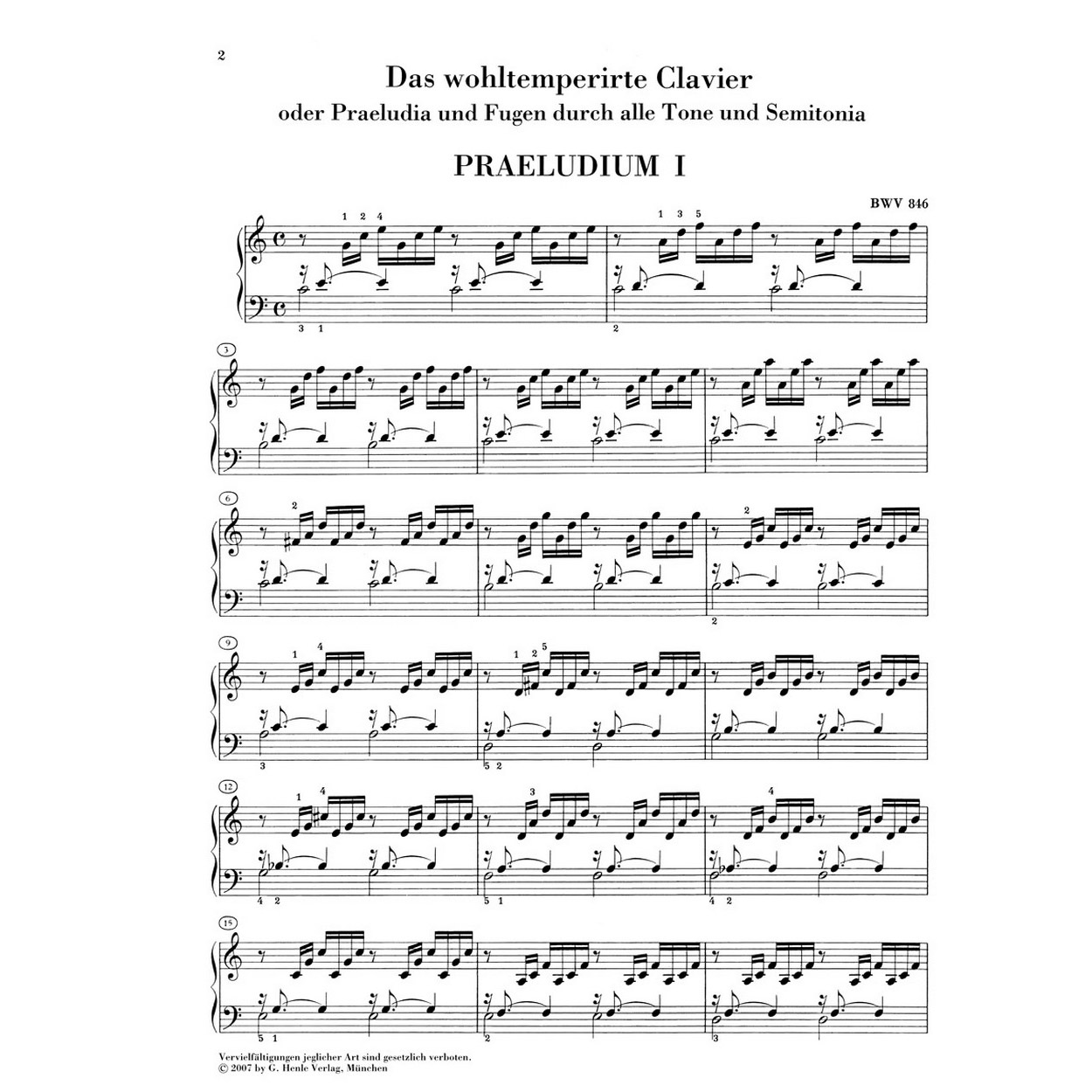 Das Wohltemperierte Klavier / The Well-Tempered Clavier Part I, Johann Sebastian Bach. Piano ...